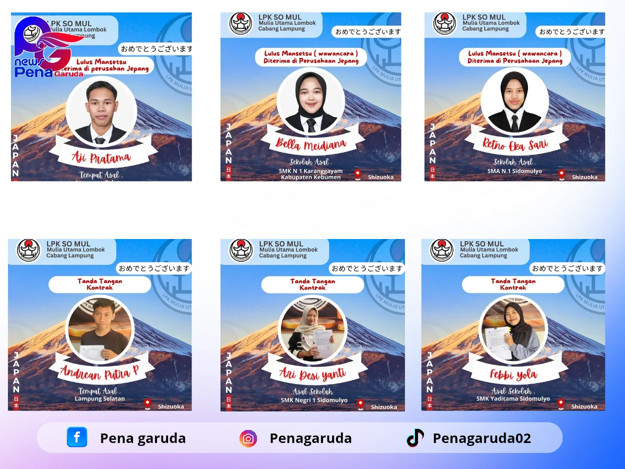 LPK SO Mulia Utama Lombok-Lampung Solusi Untuk Kerja Jepang, Membuka ...