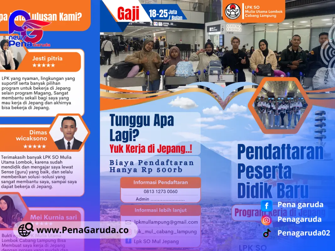 LPK SO Mulia Utama Lombok-Lampung Solusi Untuk Kerja Jepang, Membuka ...